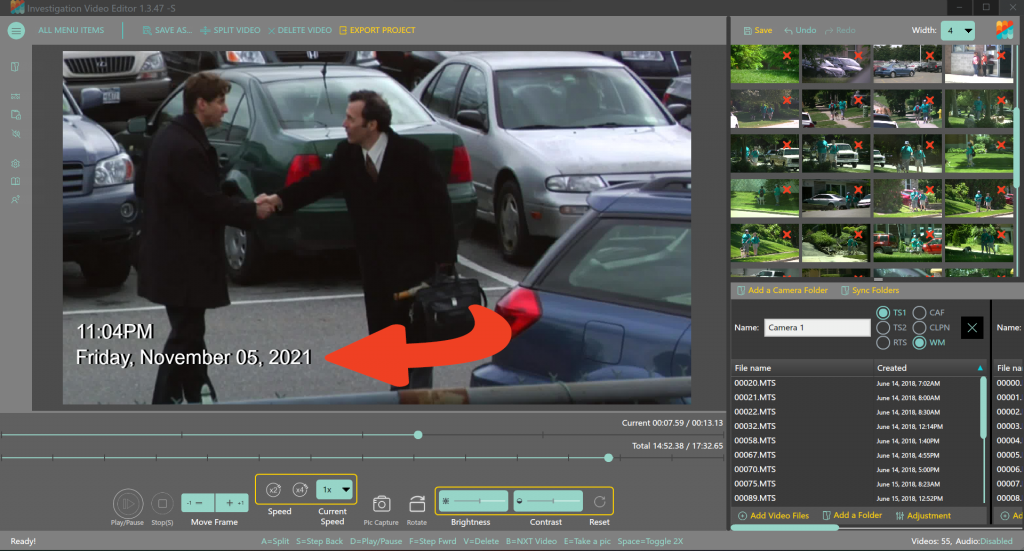 Main | Investigation Video Editor